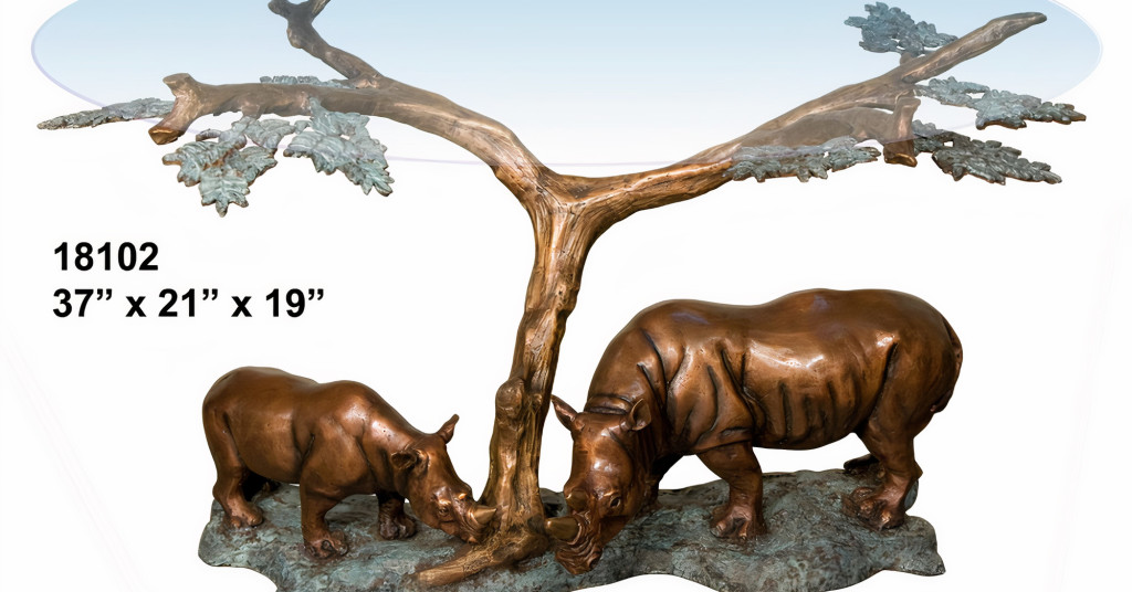 Tk 18102 Bronze Rhino Table