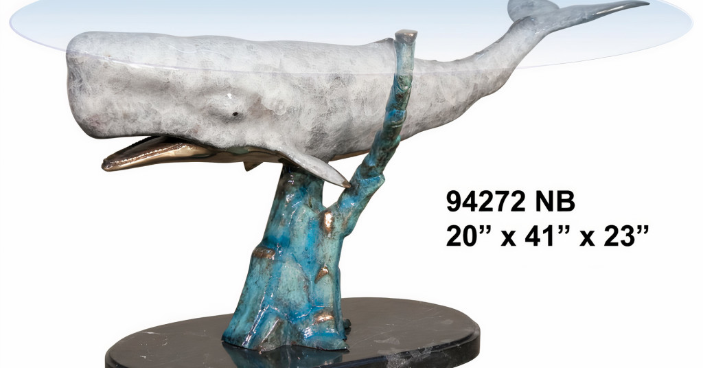 Tk 94272nb Bronze Whale Table