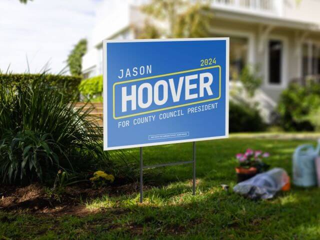 Promote Hoover 2024 – Yard Signs & T-Shirts Available!